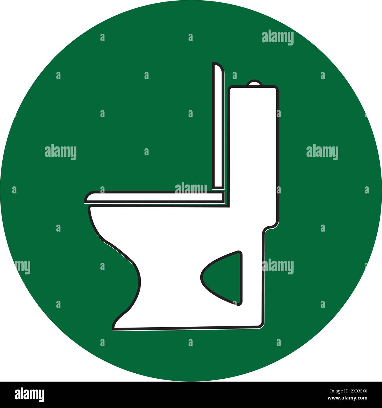 toilet seat icon vector illustration simple design Stock Vector Image ...