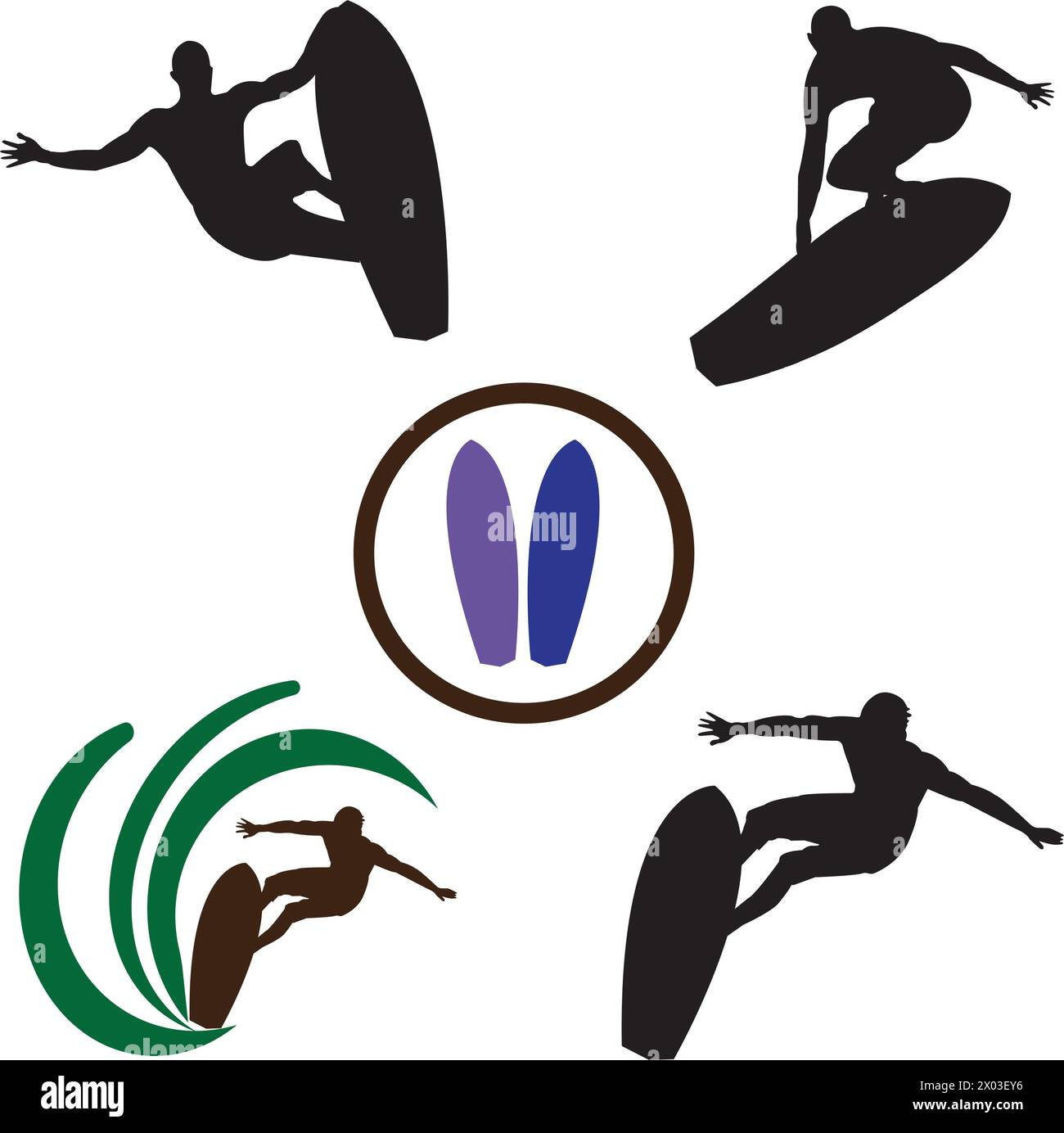 surfing icon vector illustration symbol design Stock Vector Image & Art ...
