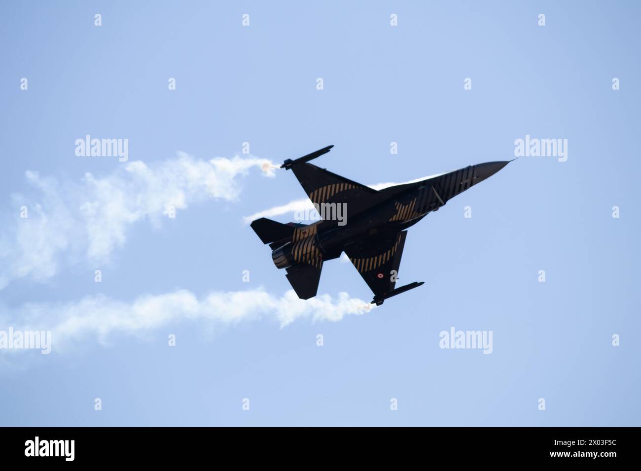 Istanbul, Atatürk Airport, Turkey- 28.04.2023 Soloturk. F-16 fighter ...
