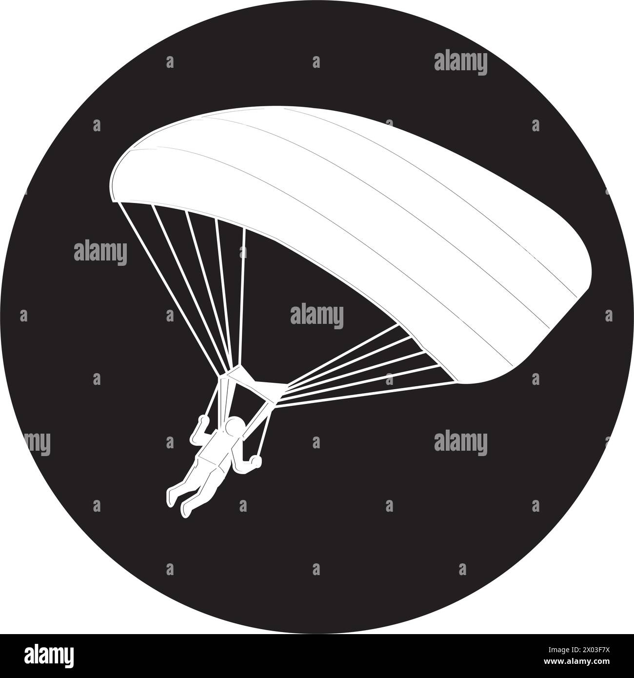 parachuting icon vector illustration symbol design Stock Vector Image ...
