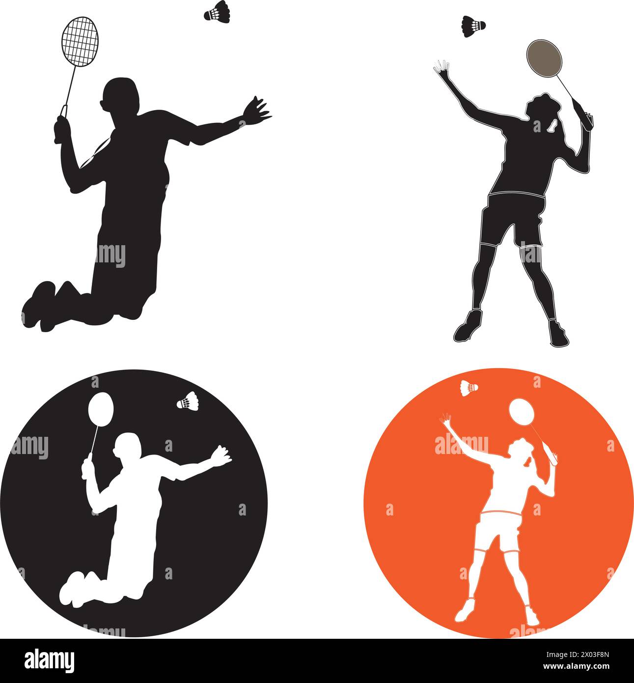 badminton icon vector illustration symbol design Stock Vector Image ...