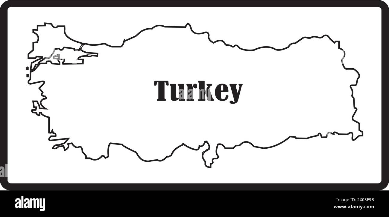 turkey map icon vector illustration symbol design Stock Vector Image ...