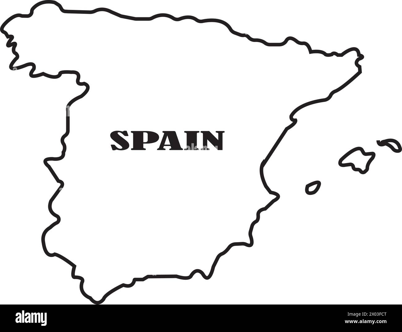 spain map icon vector illustration symbol design Stock Vector Image ...