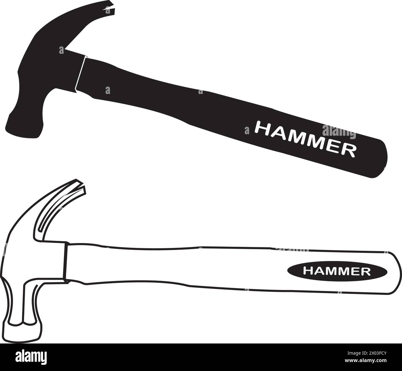 hammer icon vector illustration logo design Stock Vector Image & Art ...