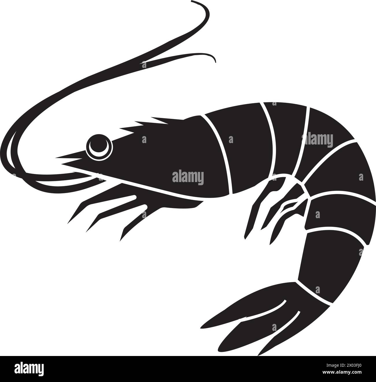 shrimp icon vector illustration symbol design Stock Vector Image & Art ...