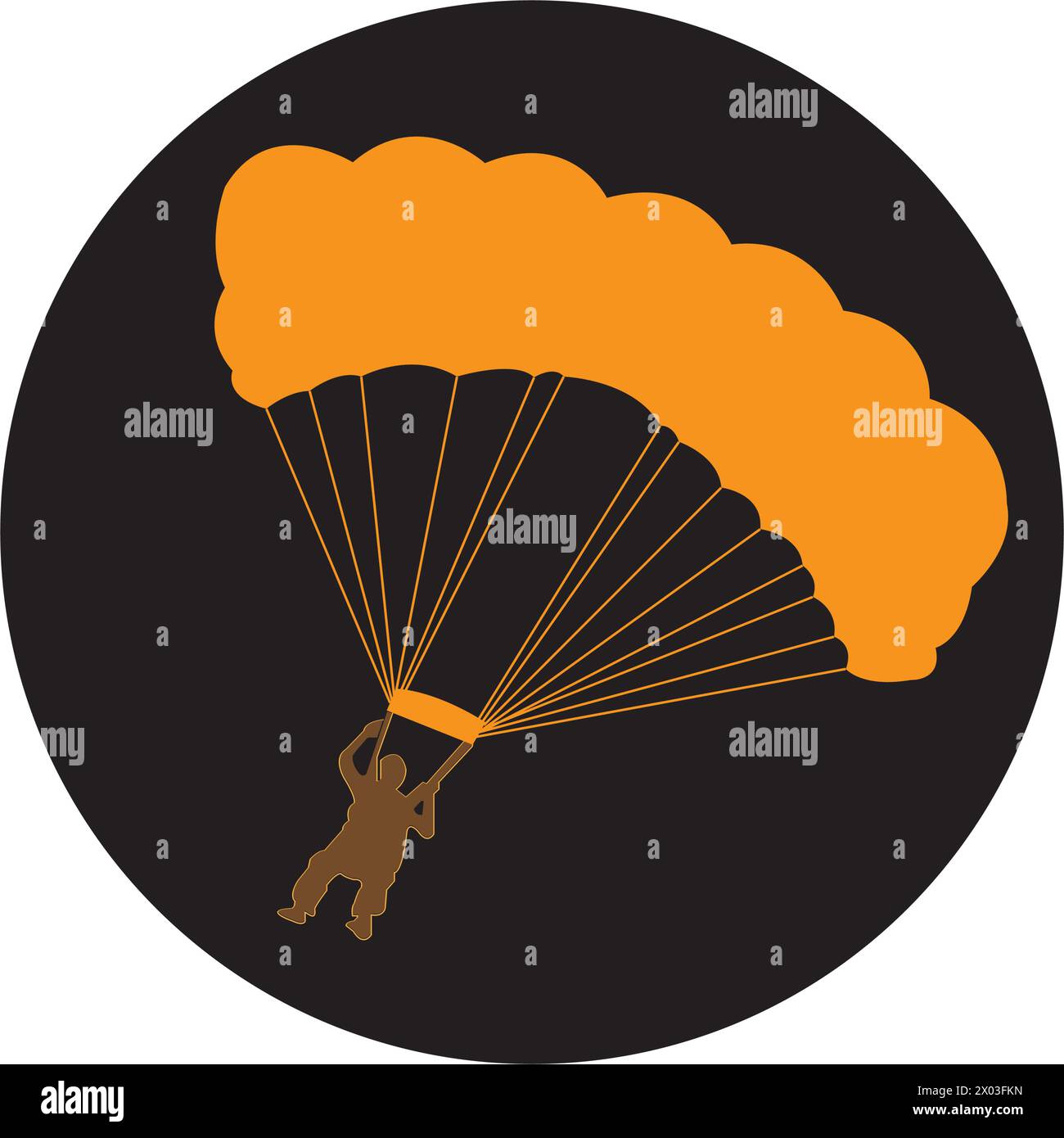 parachuting icon vector illustration symbol design Stock Vector Image ...