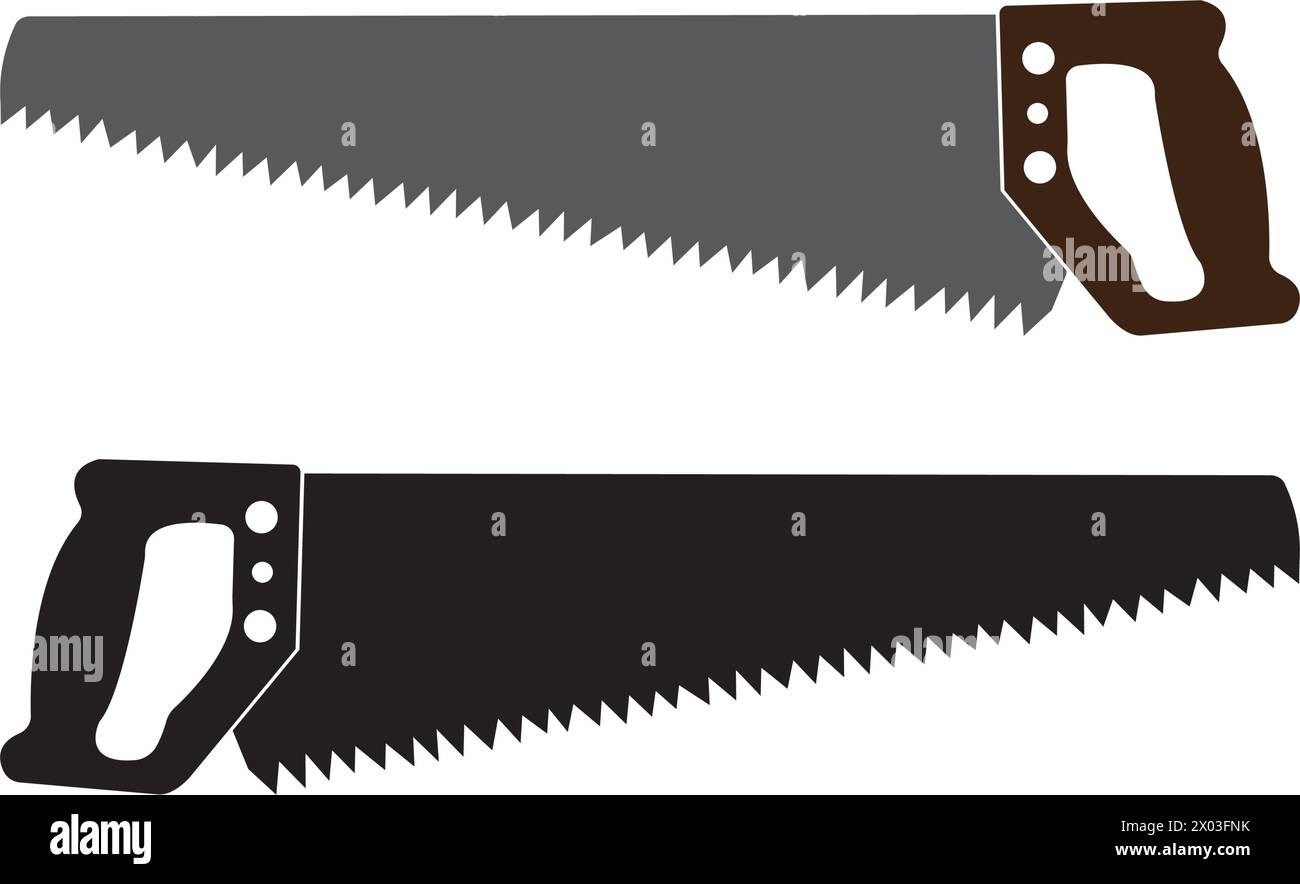Steel crosscut saw Stock Vector Images - Alamy