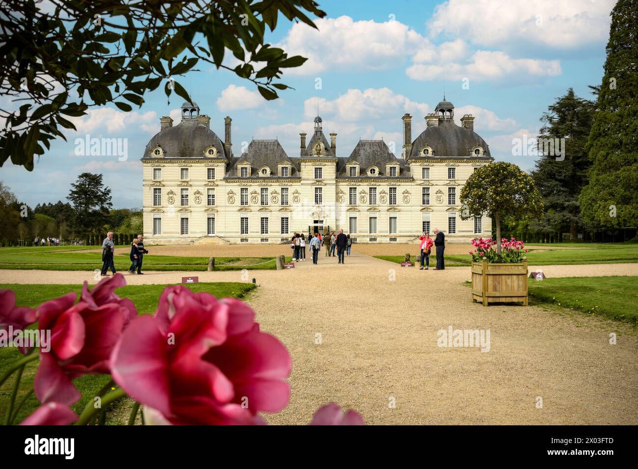 April 2024 - Cheverny - France: View on the castle of Cheverny which ...