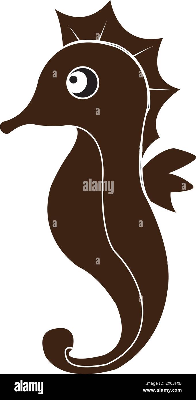 seahorse icon vector illustration symbol design Stock Vector Image ...