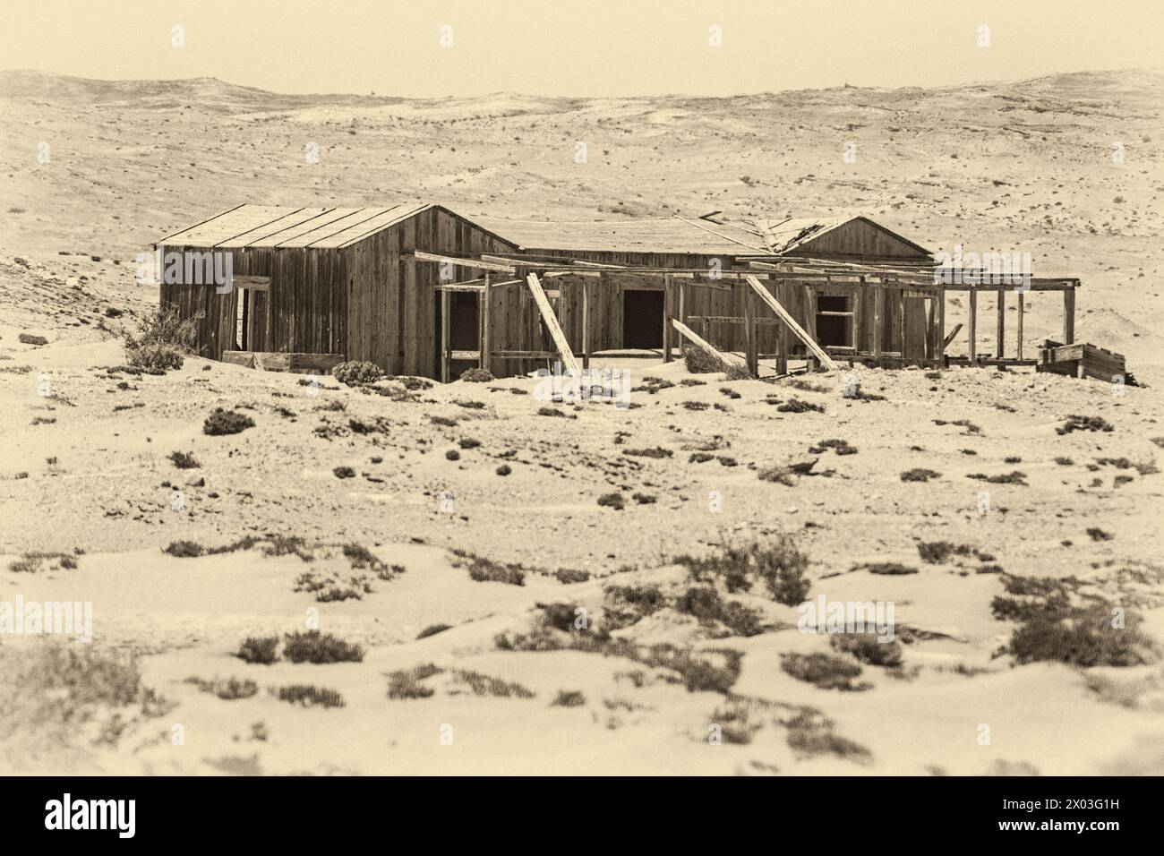 Abandoned, miner's house, preserved by the dry desert air, at ...