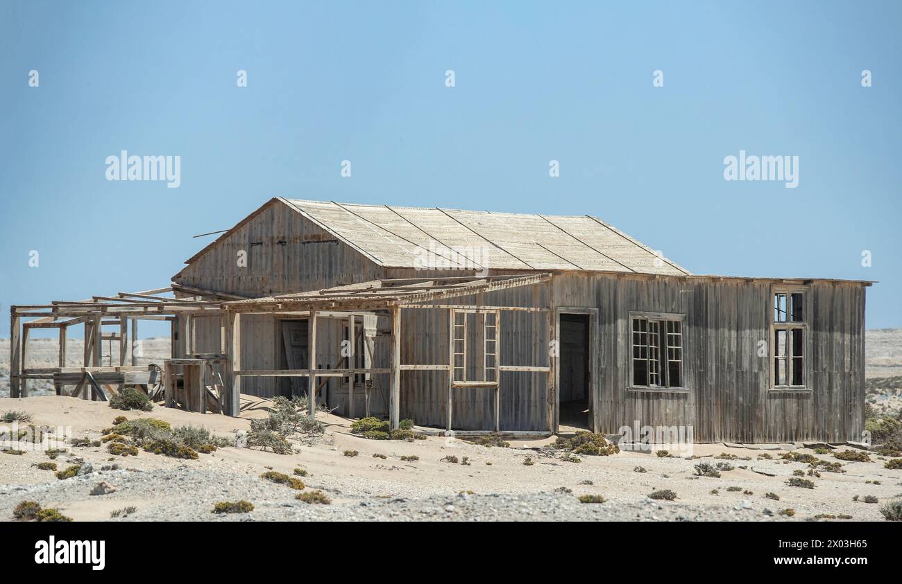 An abandoned, miner's house, preserved by the dry desert air, at ...