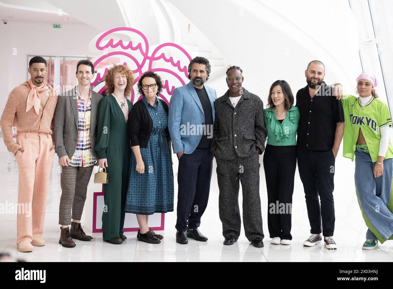 Cannes, France. 09th Apr, 2024. Keiynan Lonsdale, Andrea Riseborough ...