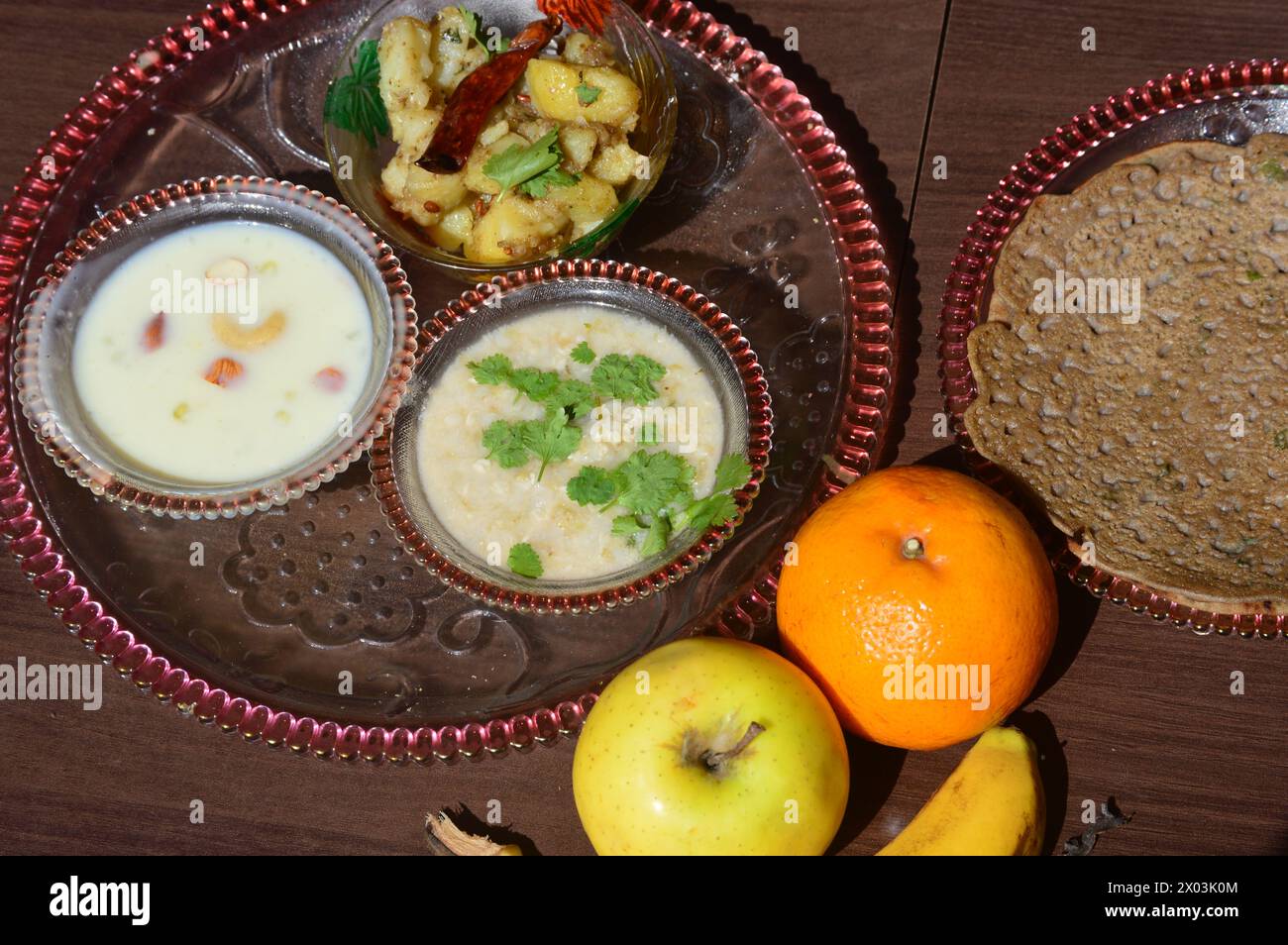 North indian brat ki thali,recipe (food after fast), sabudana,tapioca ...