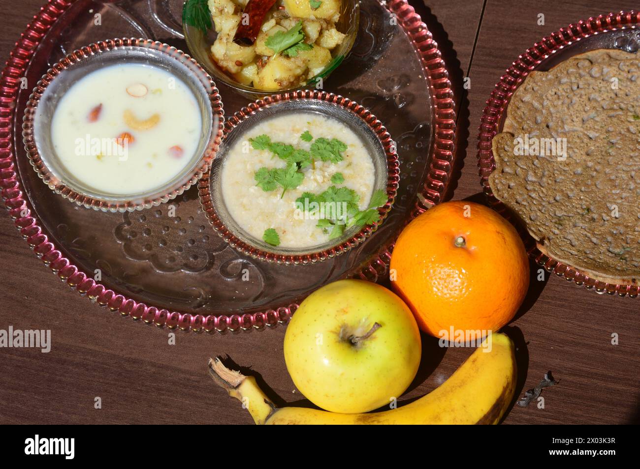 North indian brat ki thali,recipe (food after fast), sabudana,tapioca ...