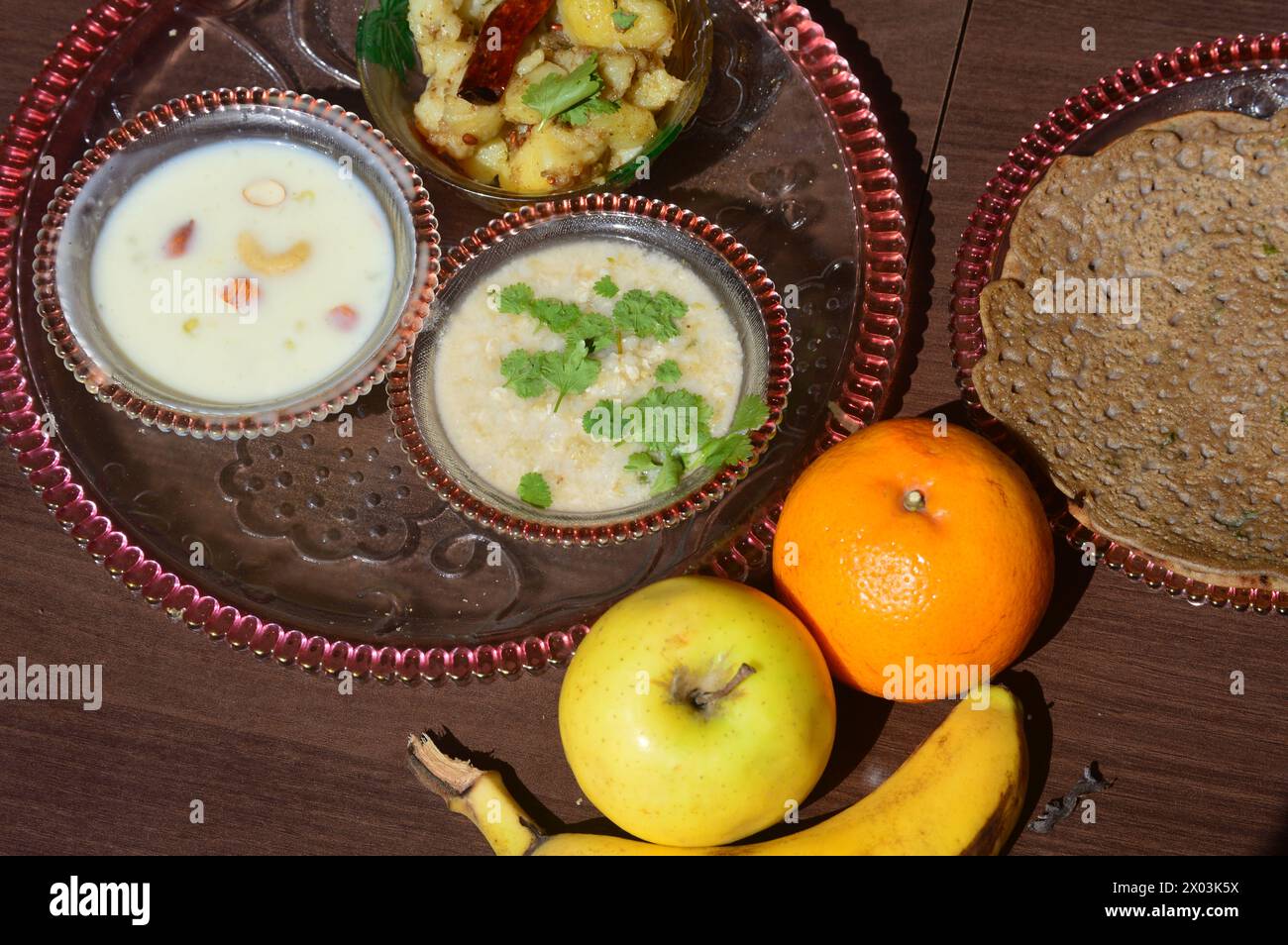 North indian brat ki thali,recipe (food after fast), sabudana,tapioca ...