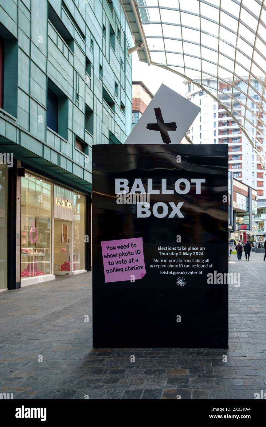 The Giant Bristol Ballot box has been placed in Cabot circus shopping ...