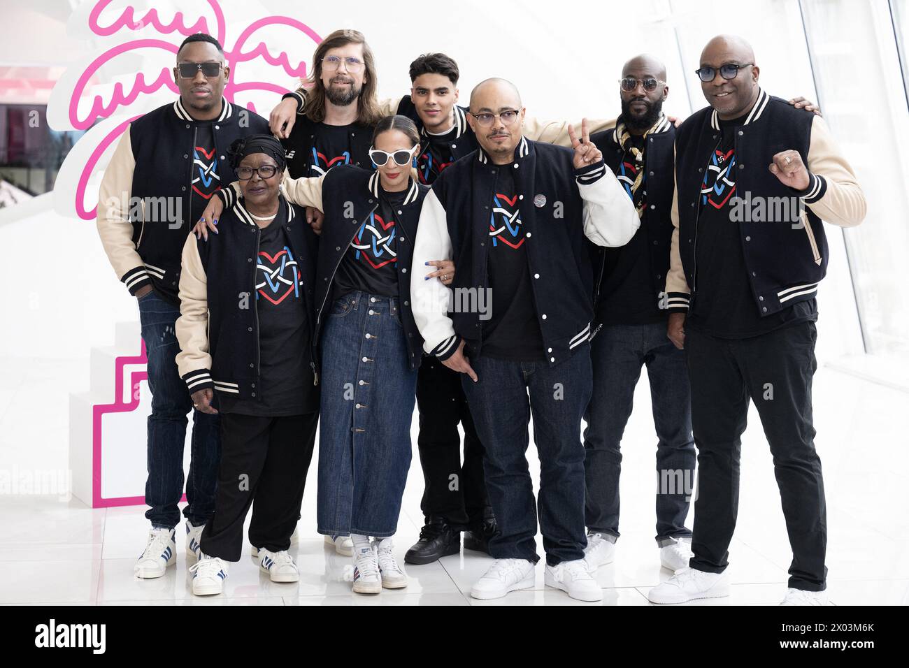 Cannes, France. 09th Apr, 2024. Manu Key, Teddy Corona, Thibaut de ...