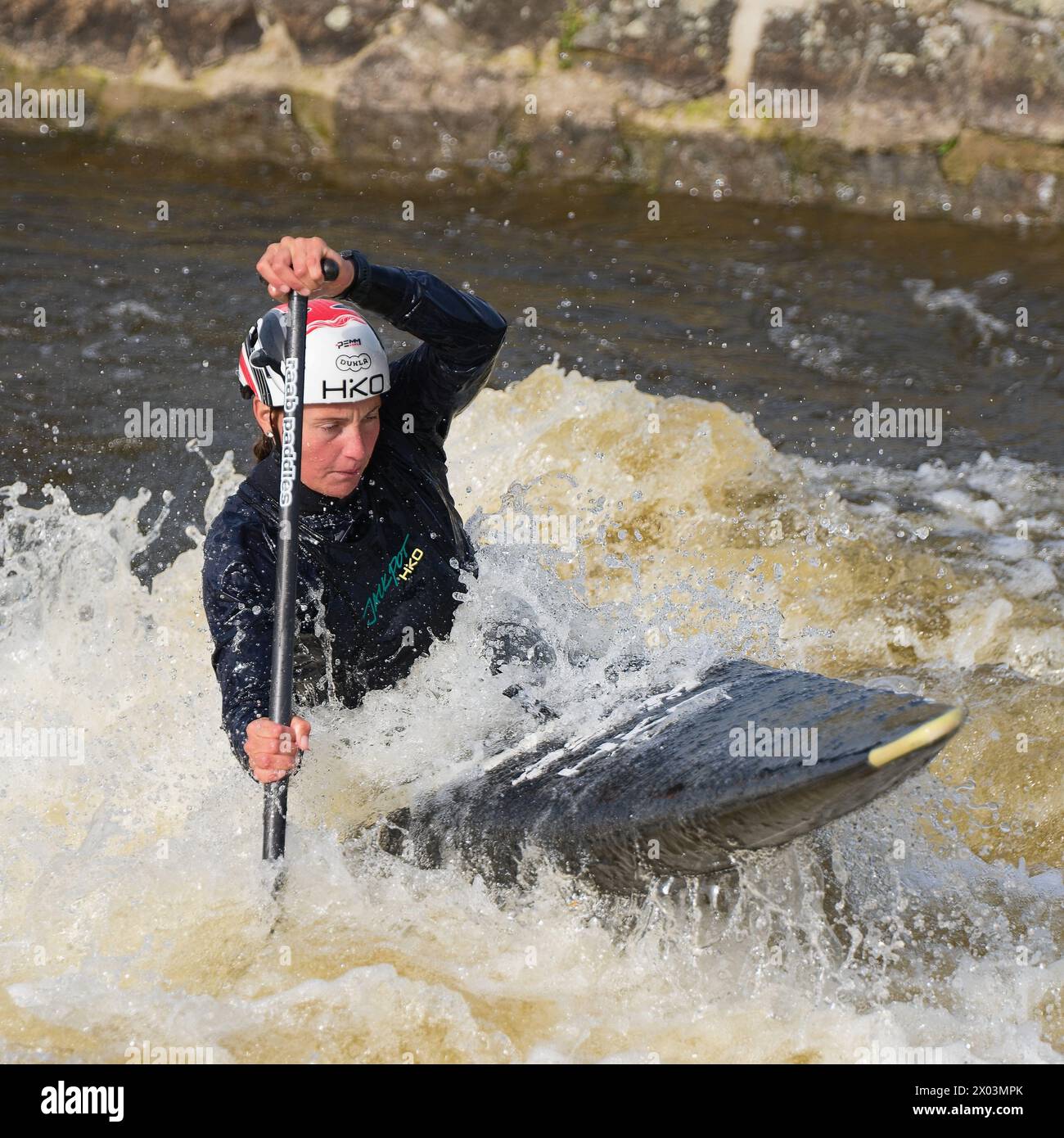 Training race of the Czech national team in water slalom in Veltrusy on ...