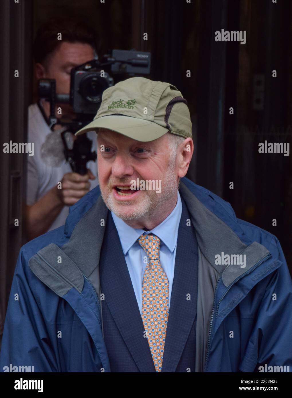 London, UK. 9th April 2024. Former subpostmaster Alan Bates leaves ...