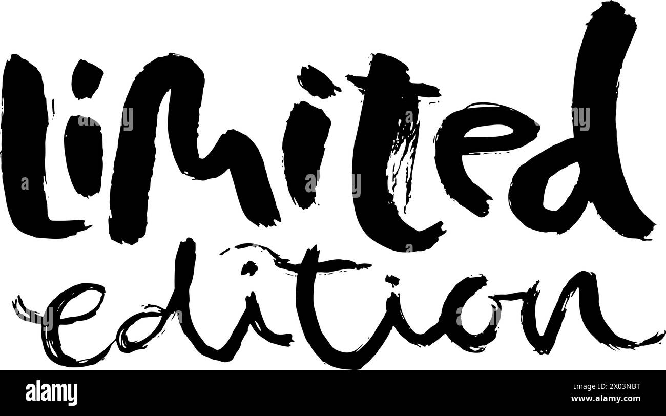 Limited edition font Cut Out Stock Images & Pictures - Alamy