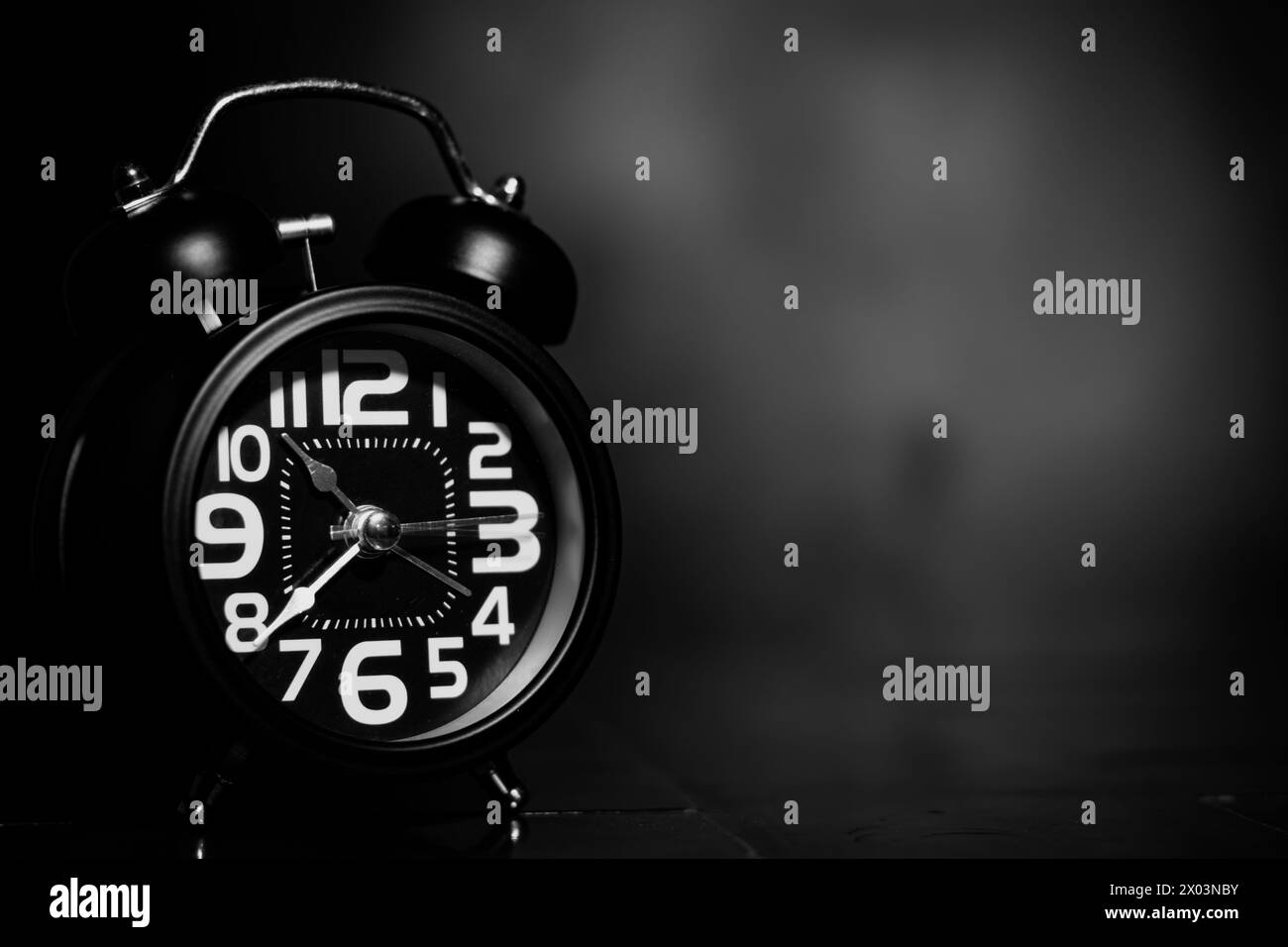 Time management clock Black and White Stock Photos & Images - Alamy