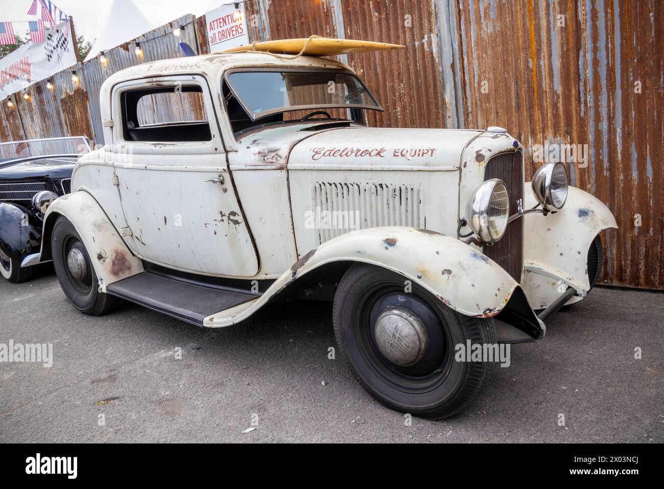 1932 Ford Coupe parked on display at the Earl's Raceway exhibit, 2023 ...