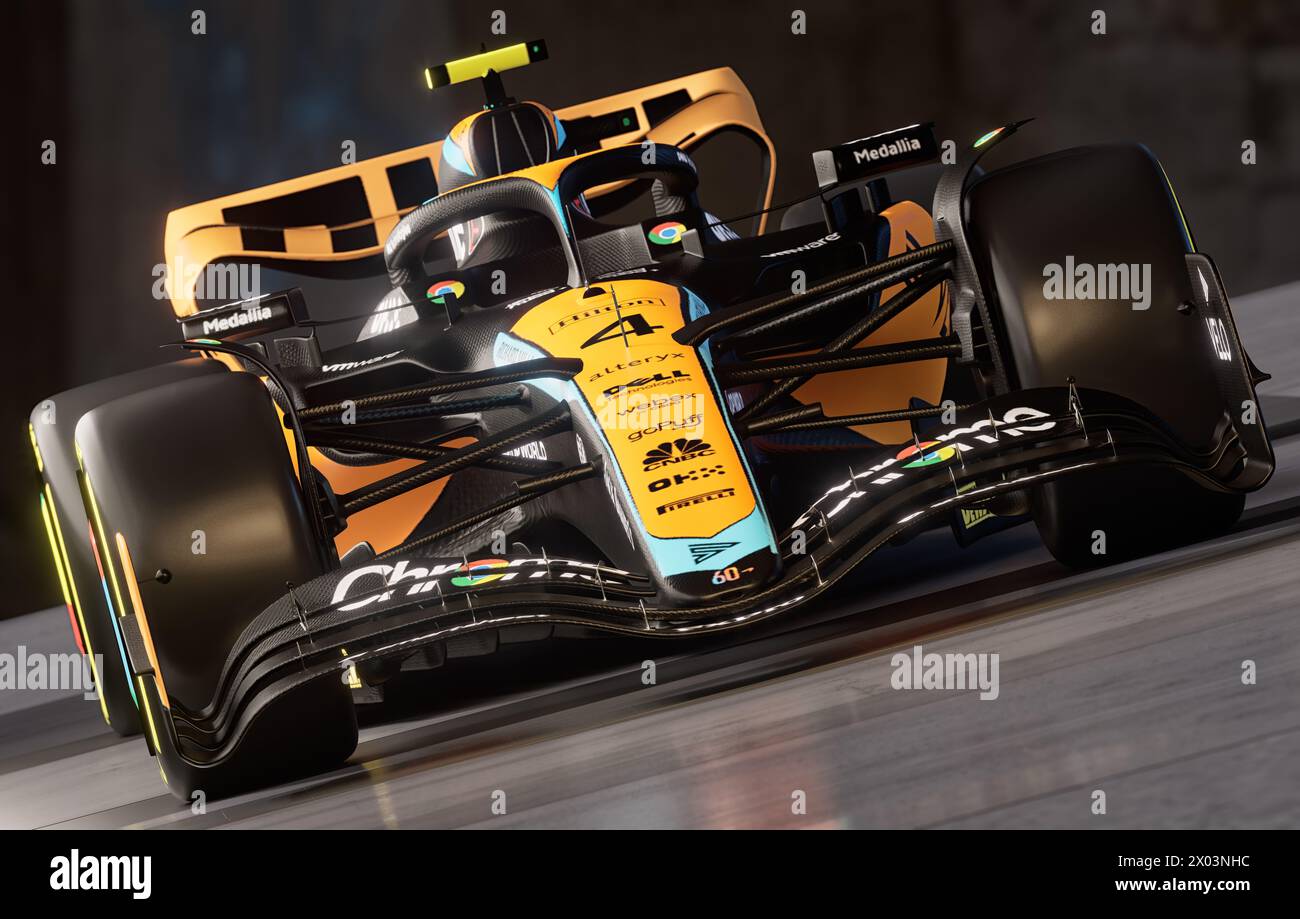 McLaren MCL60 F1 2023 in photo studio Stock Photo - Alamy