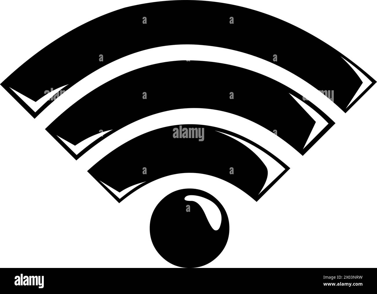 Wifi Internet Connection Signal Stock Vector Images Alamy