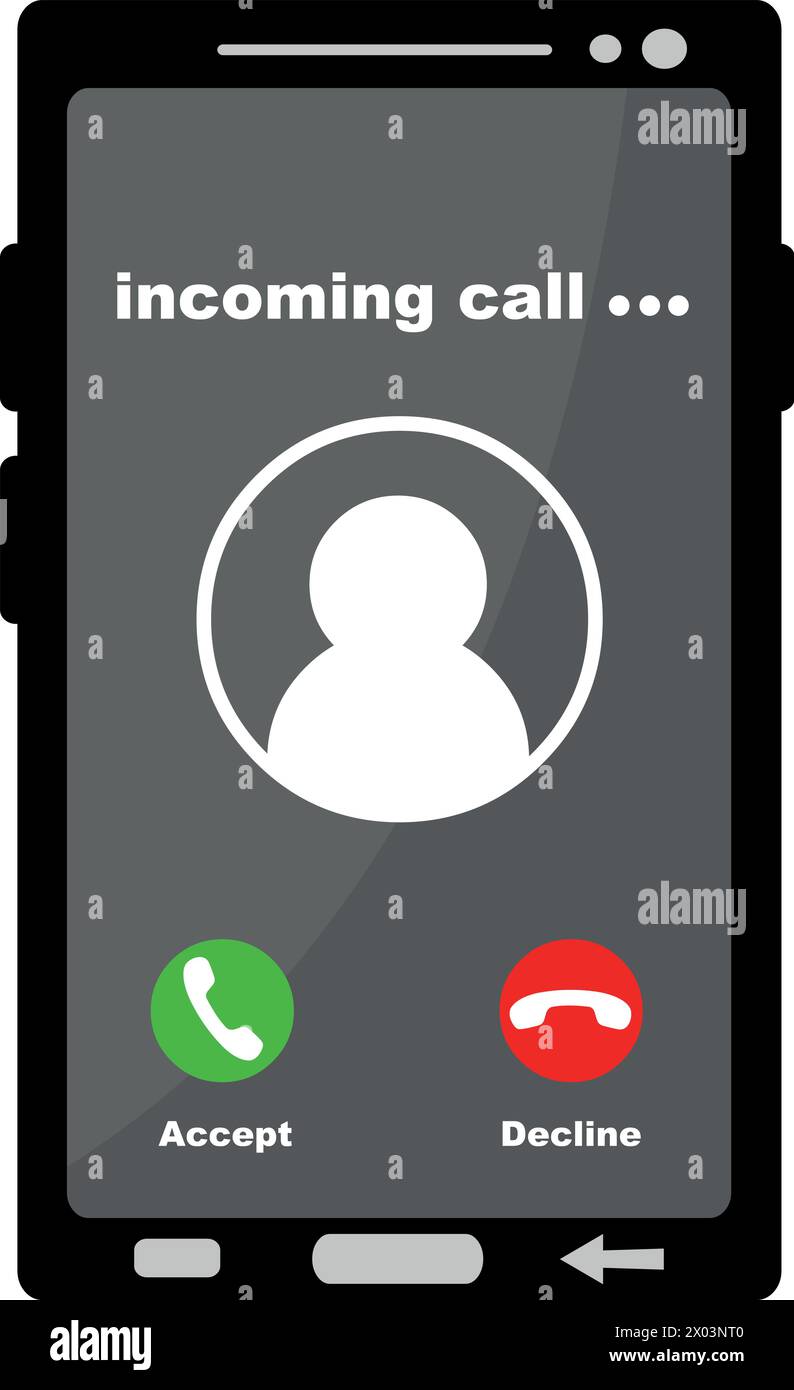 Incoming phone call screen hi-res stock photography and images - Alamy