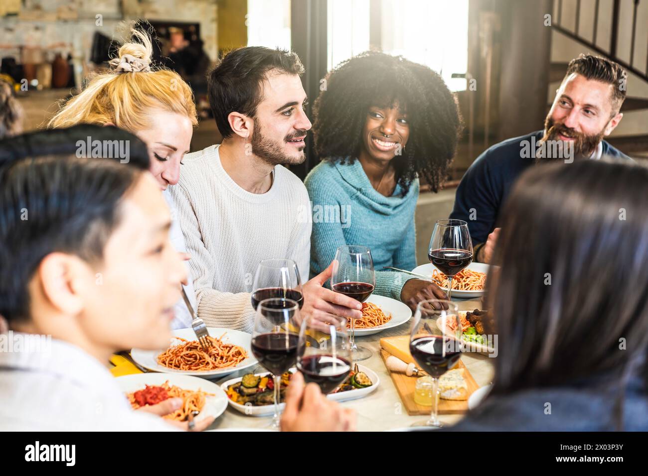 Conversation over meal hi-res stock photography and images - Alamy