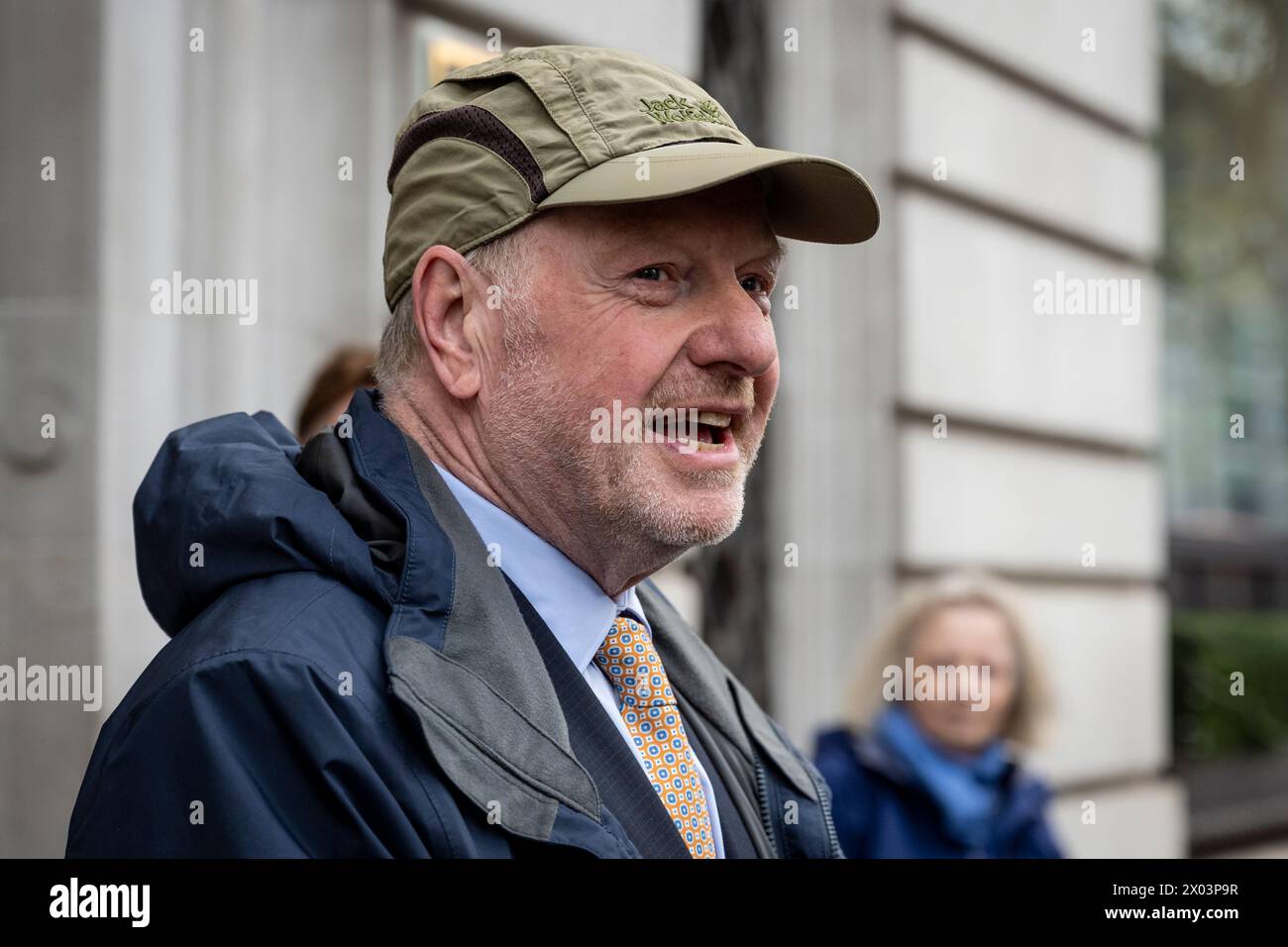 London, UK. 9 April 2024. Alan Bates, former subpostmaster and founder ...