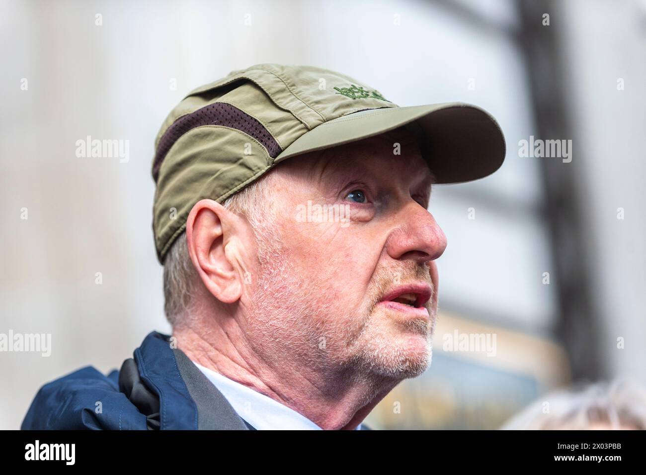 London, UK. 9 April 2024. Alan Bates, former subpostmaster and founder ...