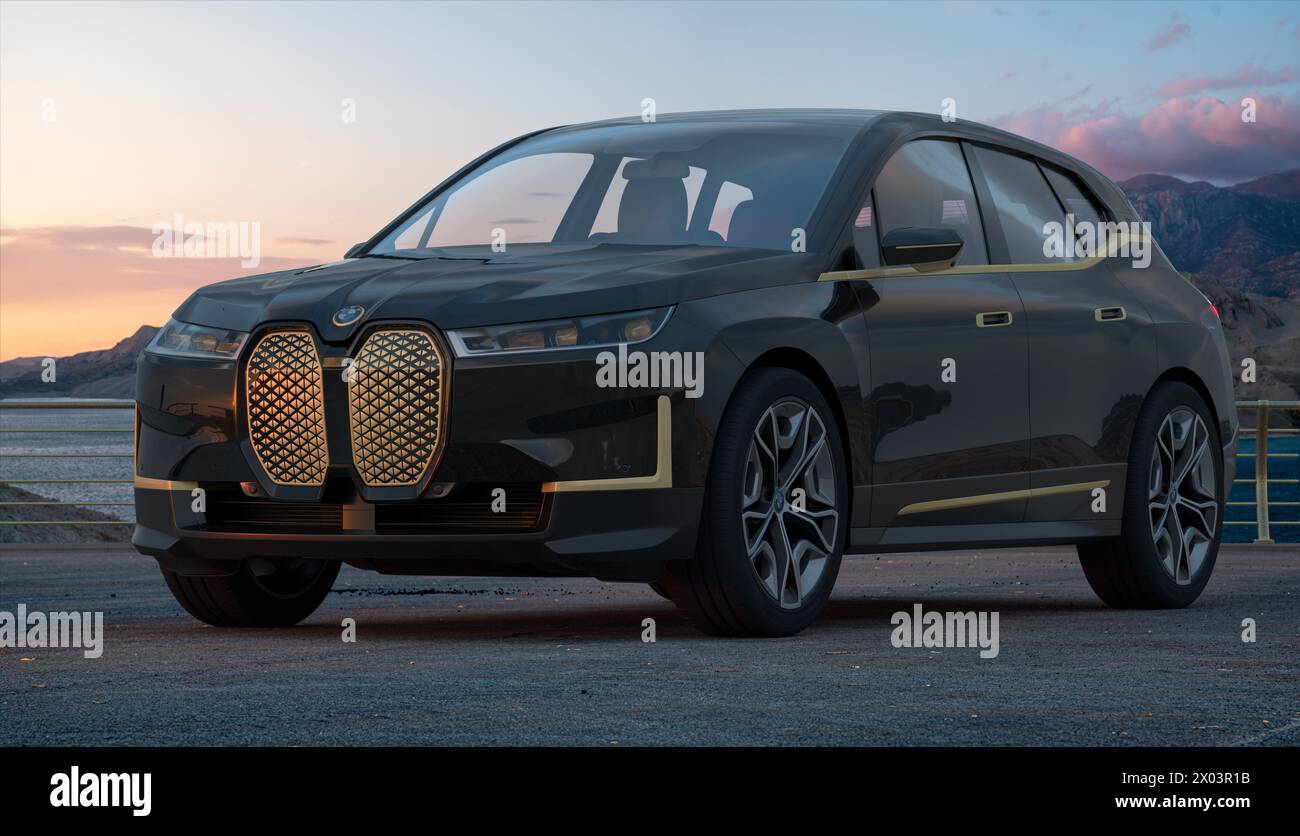 BMW iX- a premium electric SUV Stock Photo - Alamy
