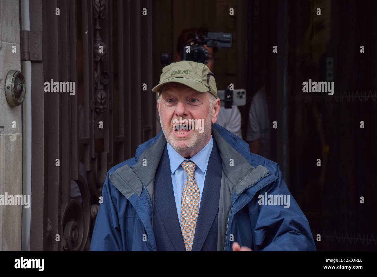 London, UK. 9th April 2024. Former subpostmaster Alan Bates leaves ...