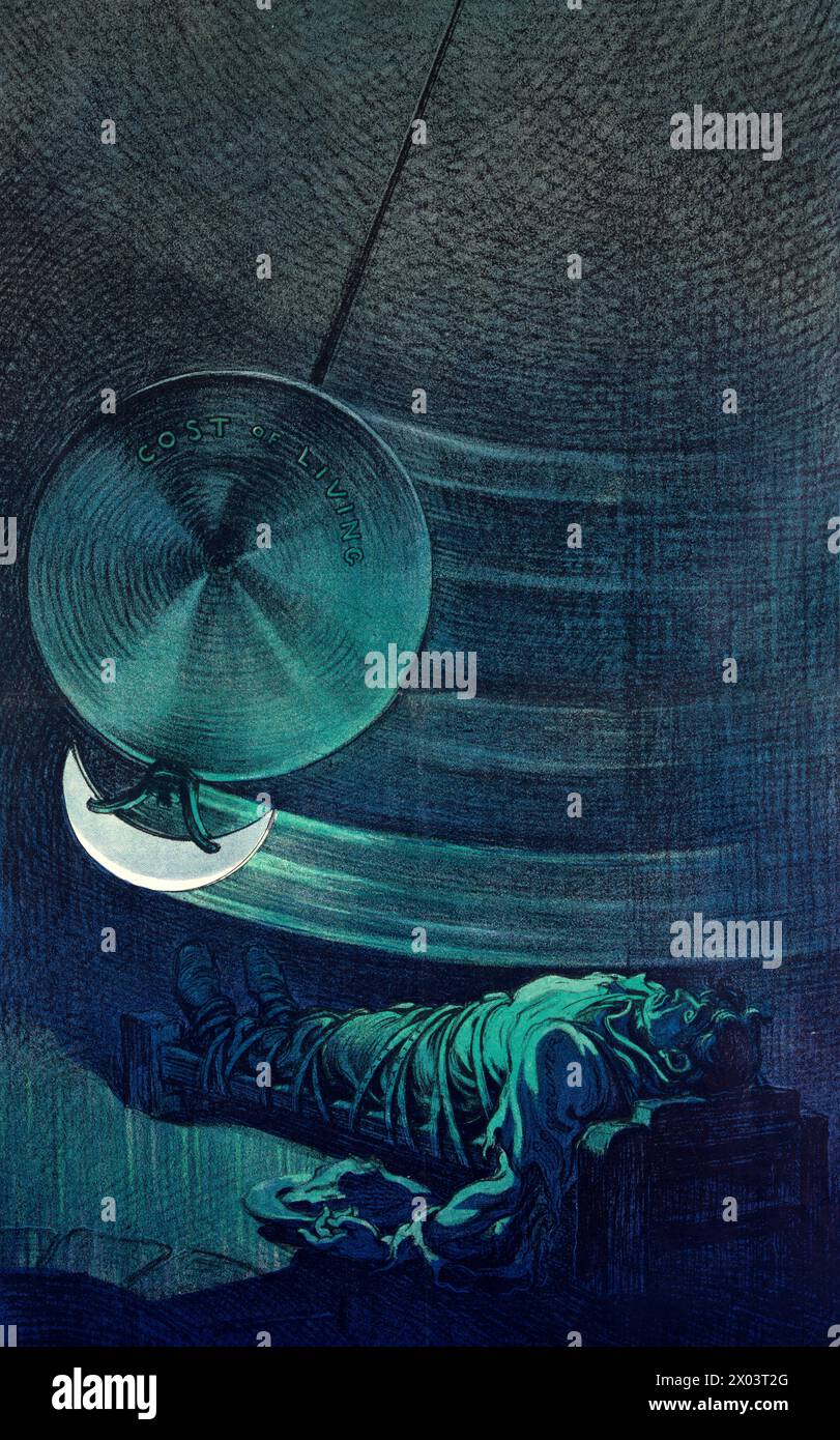 Edgar Allan Poe Illustration for the Book The Pit and the pendulum ...