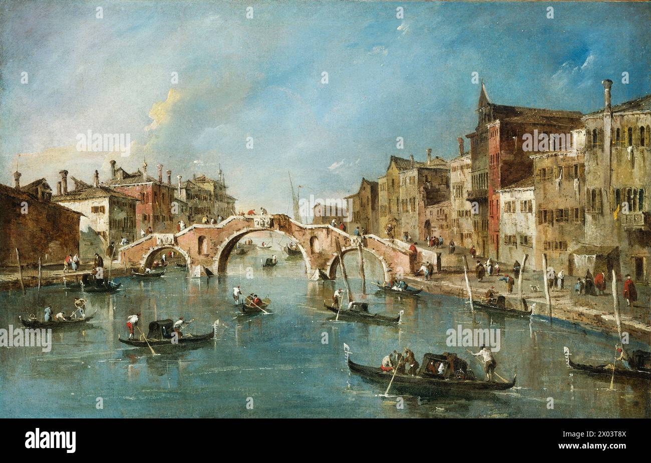 Francesco Guardi, View on the Cannaregio Canal, Venice, Italian, 1712 ...