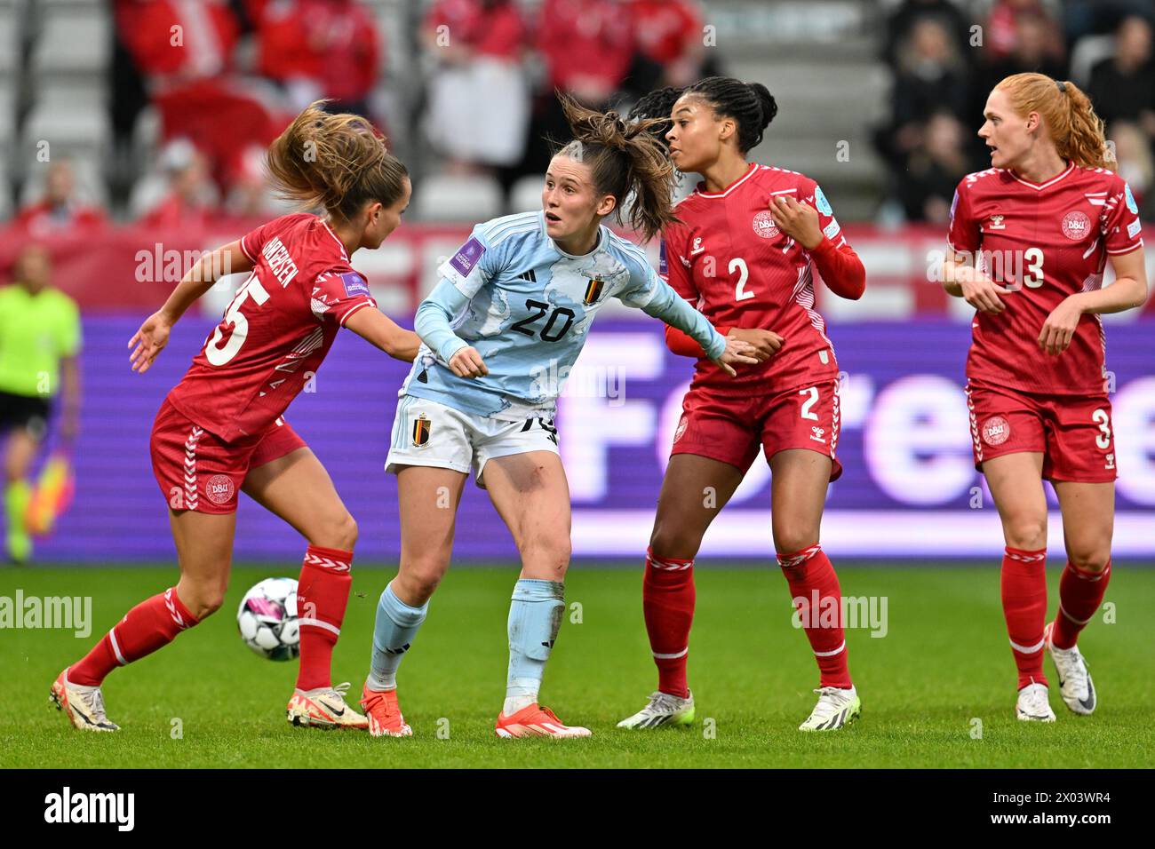 Viborg, Denmark. 09th Apr, 2024. Frederikke Thogersen (15) of Denmark ...