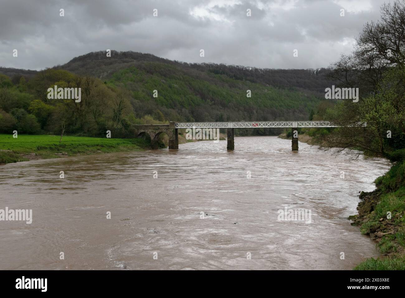Old Railway Bridge carrying the former branch to Tintern Wireworks ...