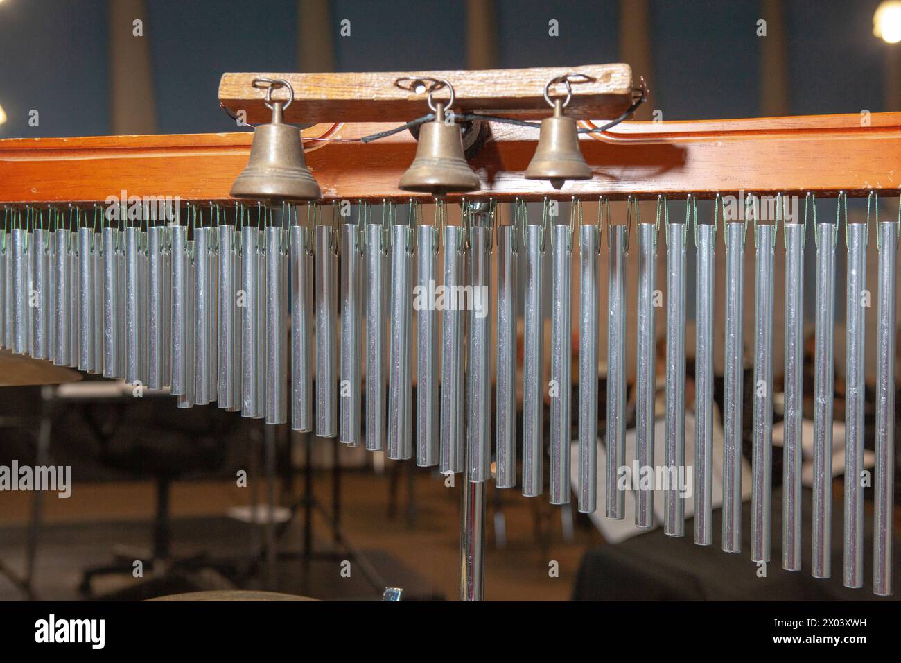 musical instruments, drums, bells, guitar, orchestra Stock Photo - Alamy