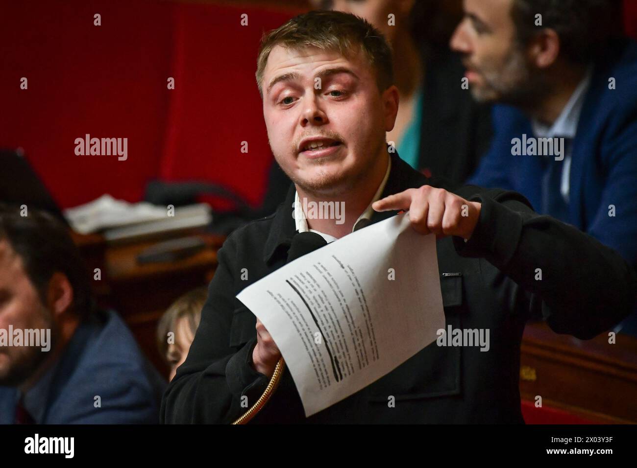 Paris, France. 09th Apr, 2024. French MP and member of “La France ...