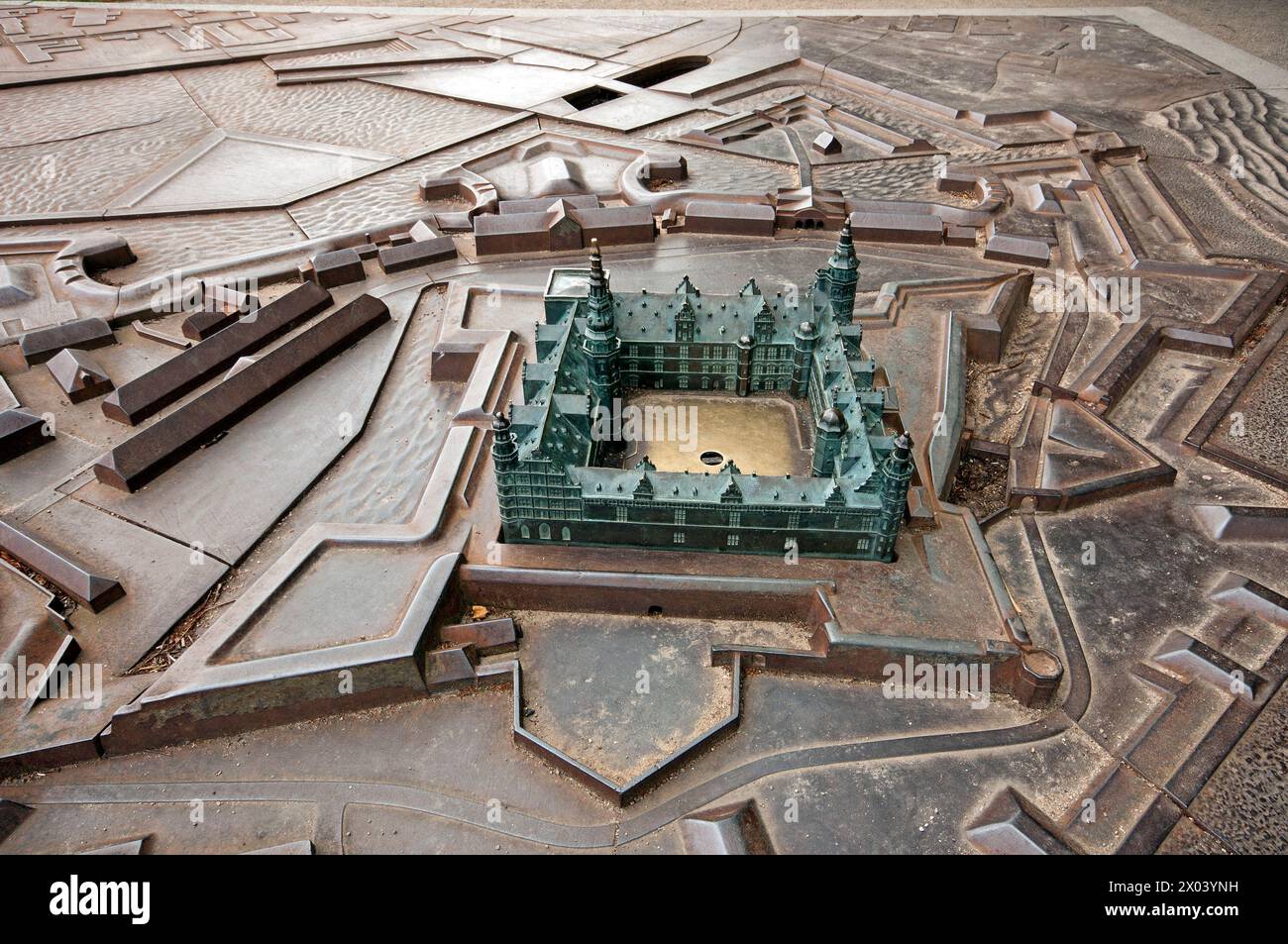 Scale metal model of Kronborg Castle (where William Shakespeare set the ...