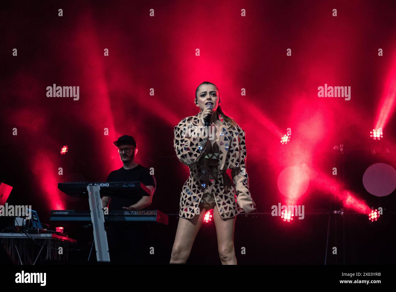 Torino, Italia. 2023. the Italian singer Annalisa performed live on the ...