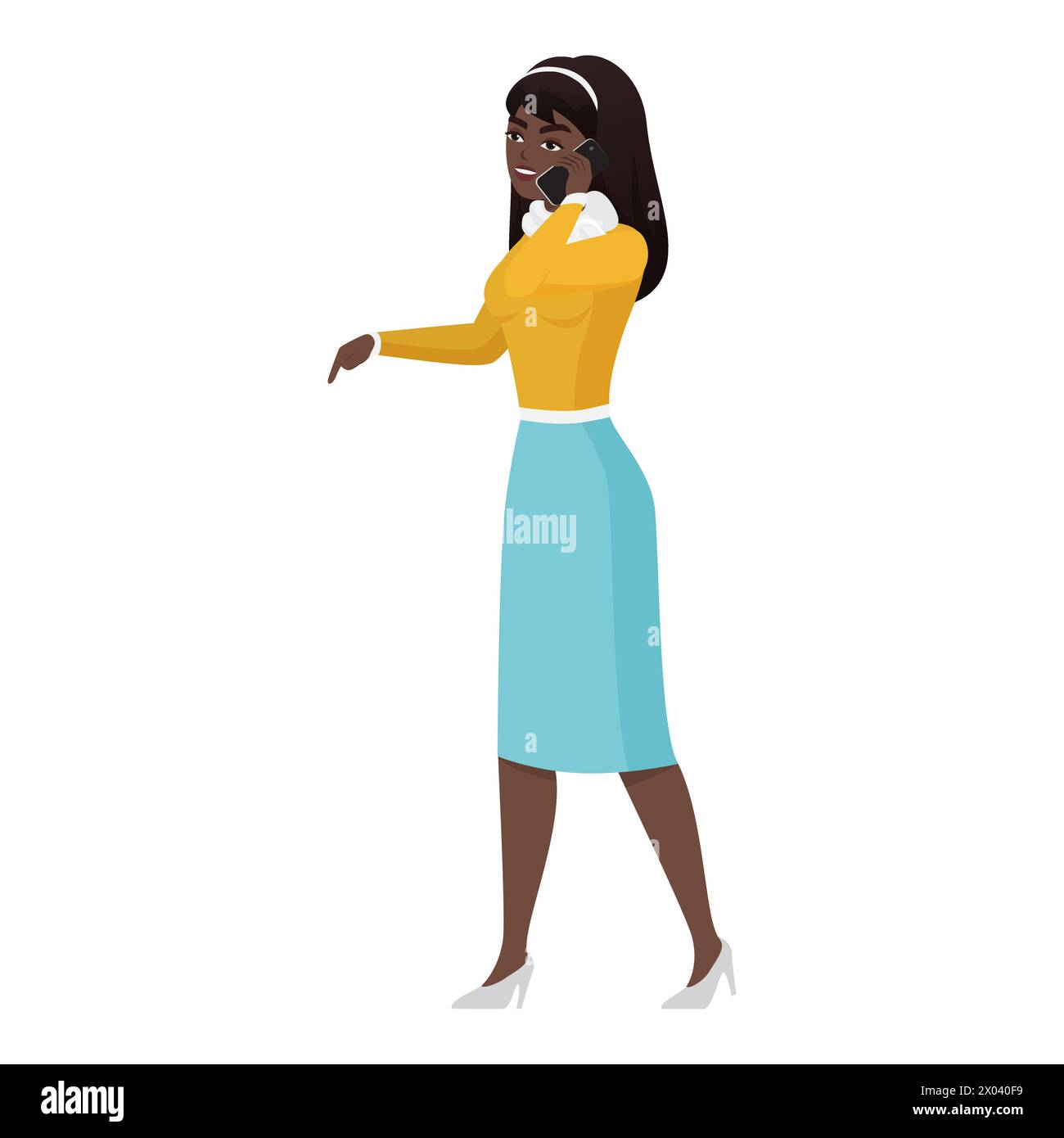 African lady financial advisor Stock Vector Images - Alamy