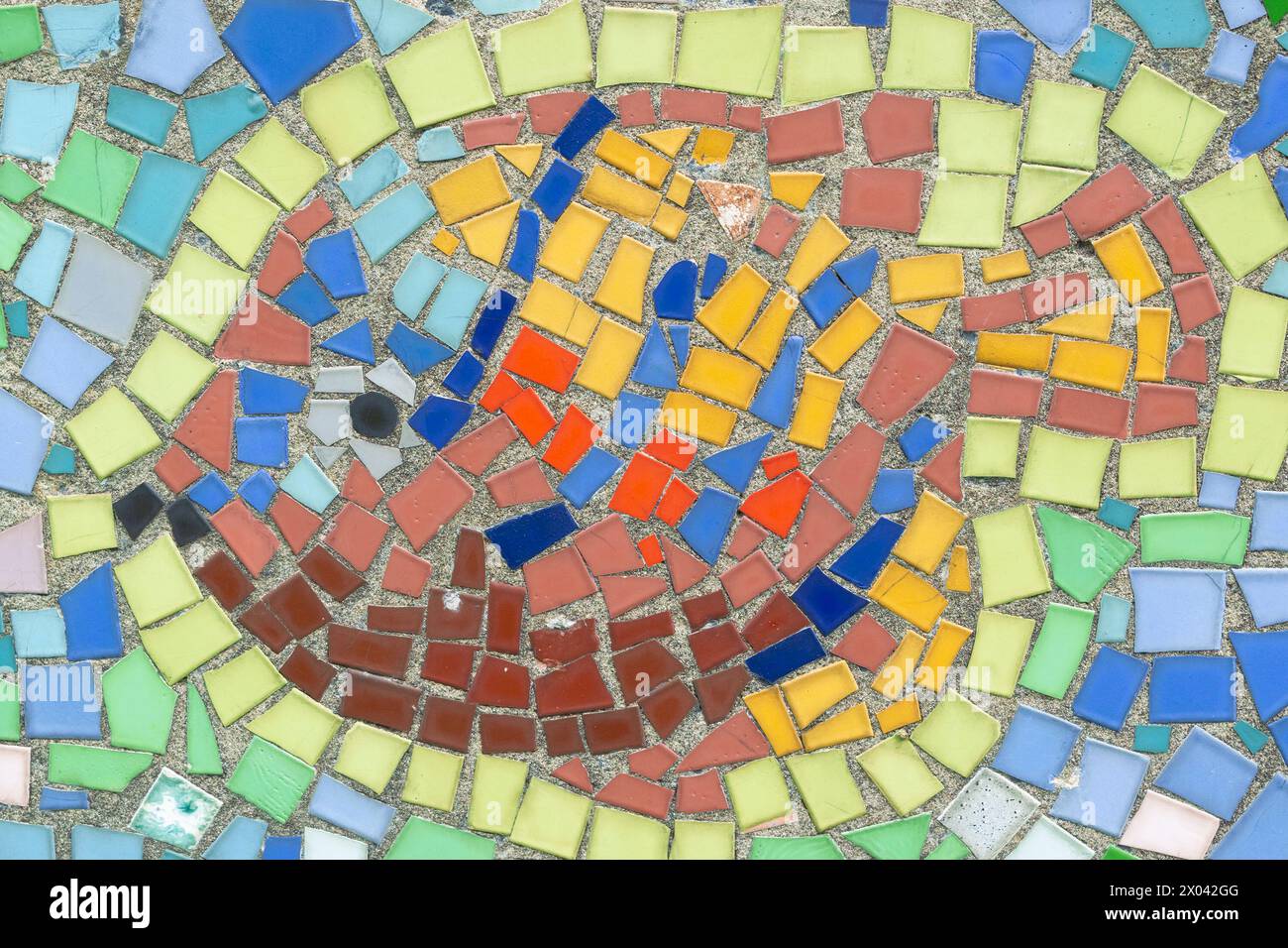 Beautiful multi-colored mosaic. Art. Backgrounds and textures. Details ...