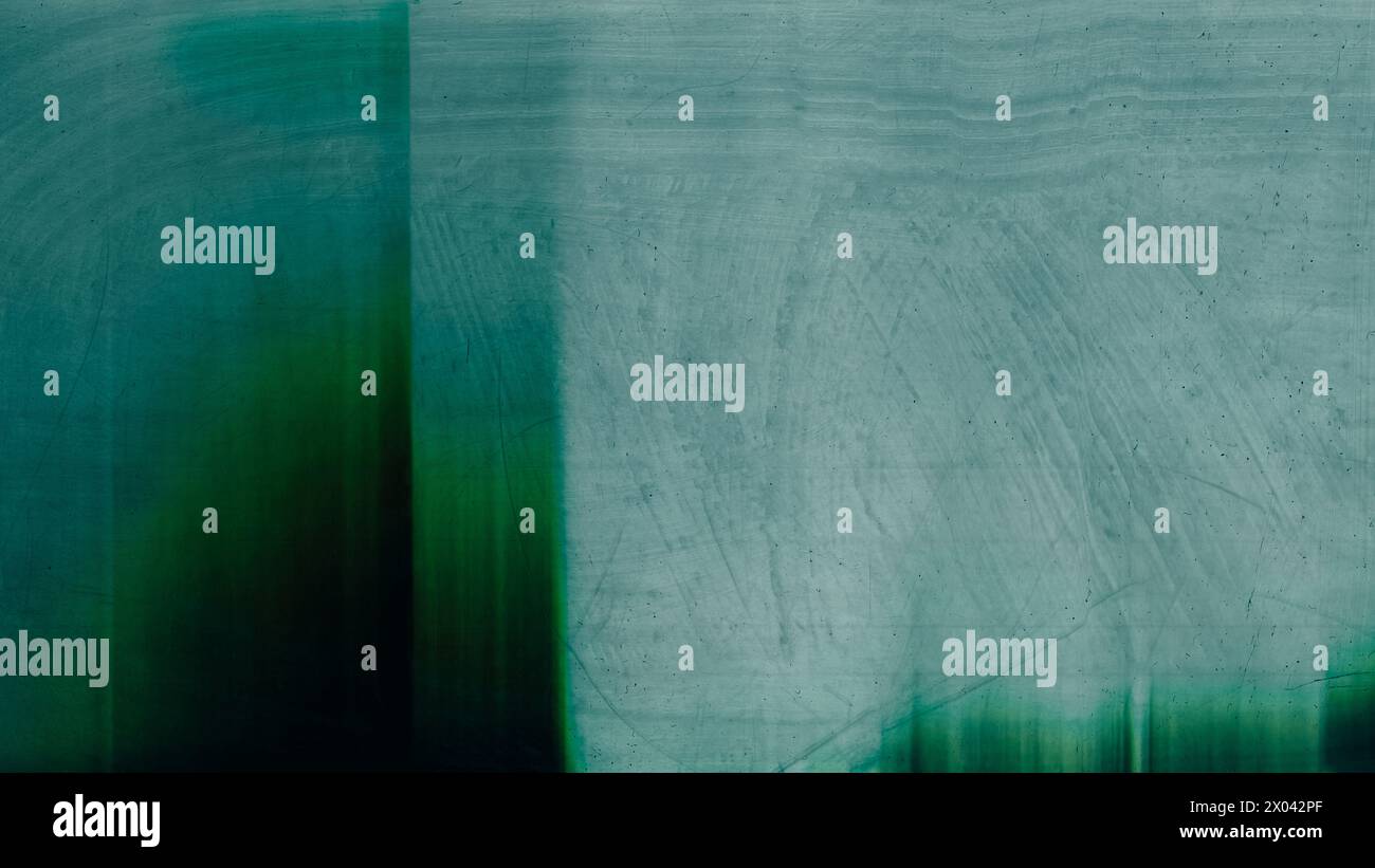 Old film. Stained glitch. Green white color dirty vintage broken ...