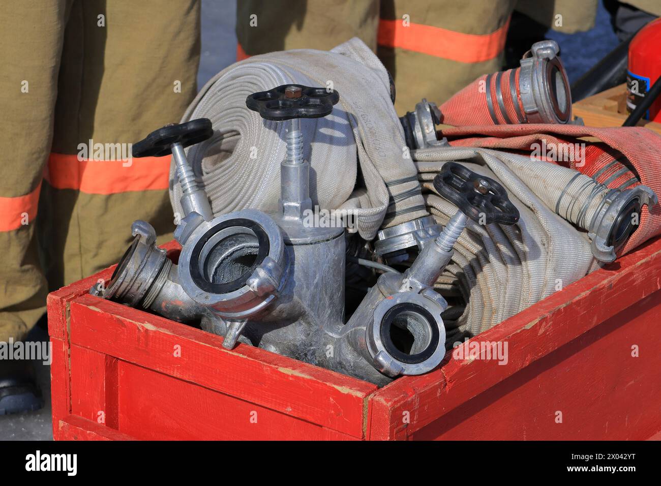 Fire hose box hi-res stock photography and images - Alamy