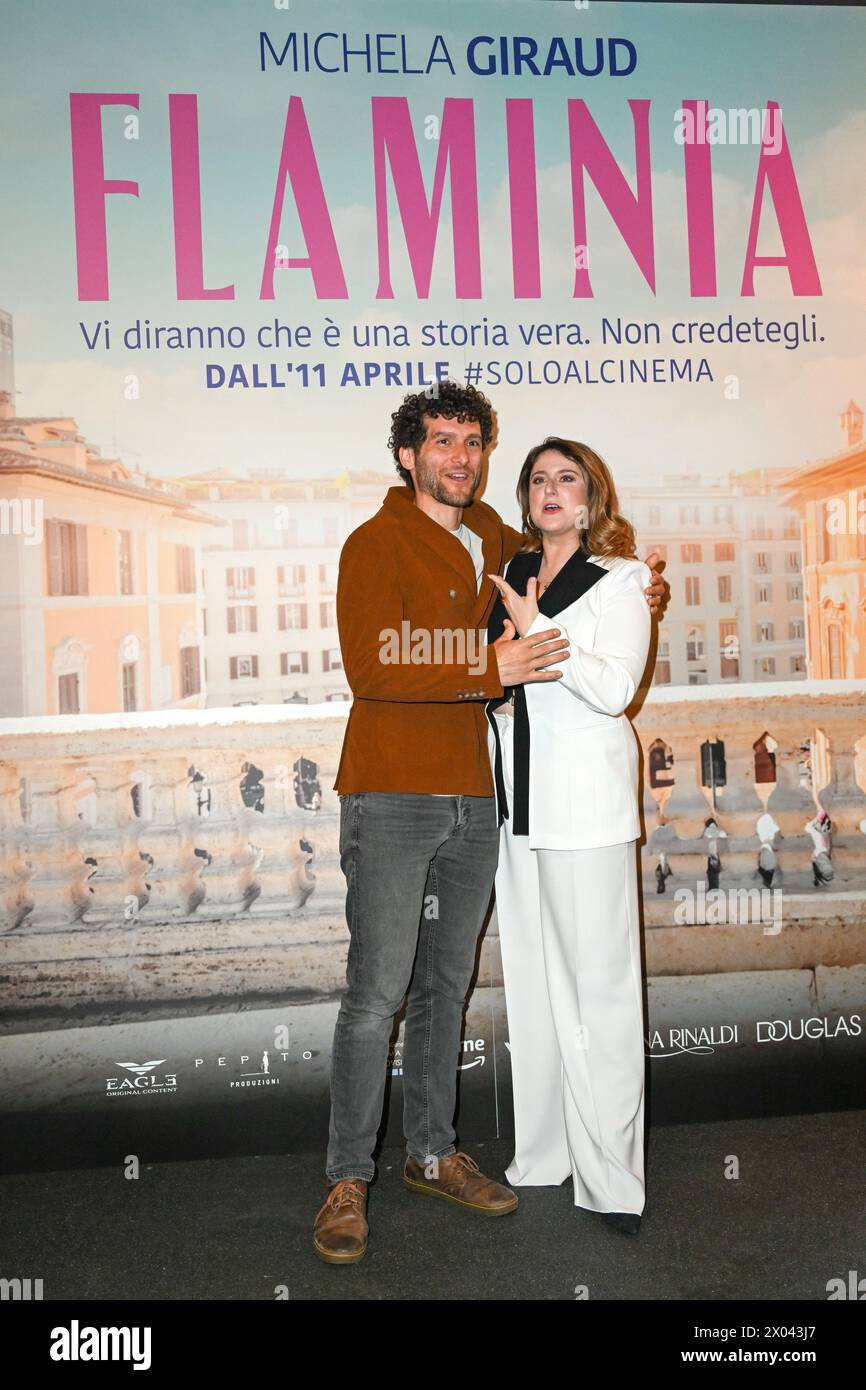Milan, Italy. 09th Apr, 2024. Milan. Photocall of the film "Flaminia ...