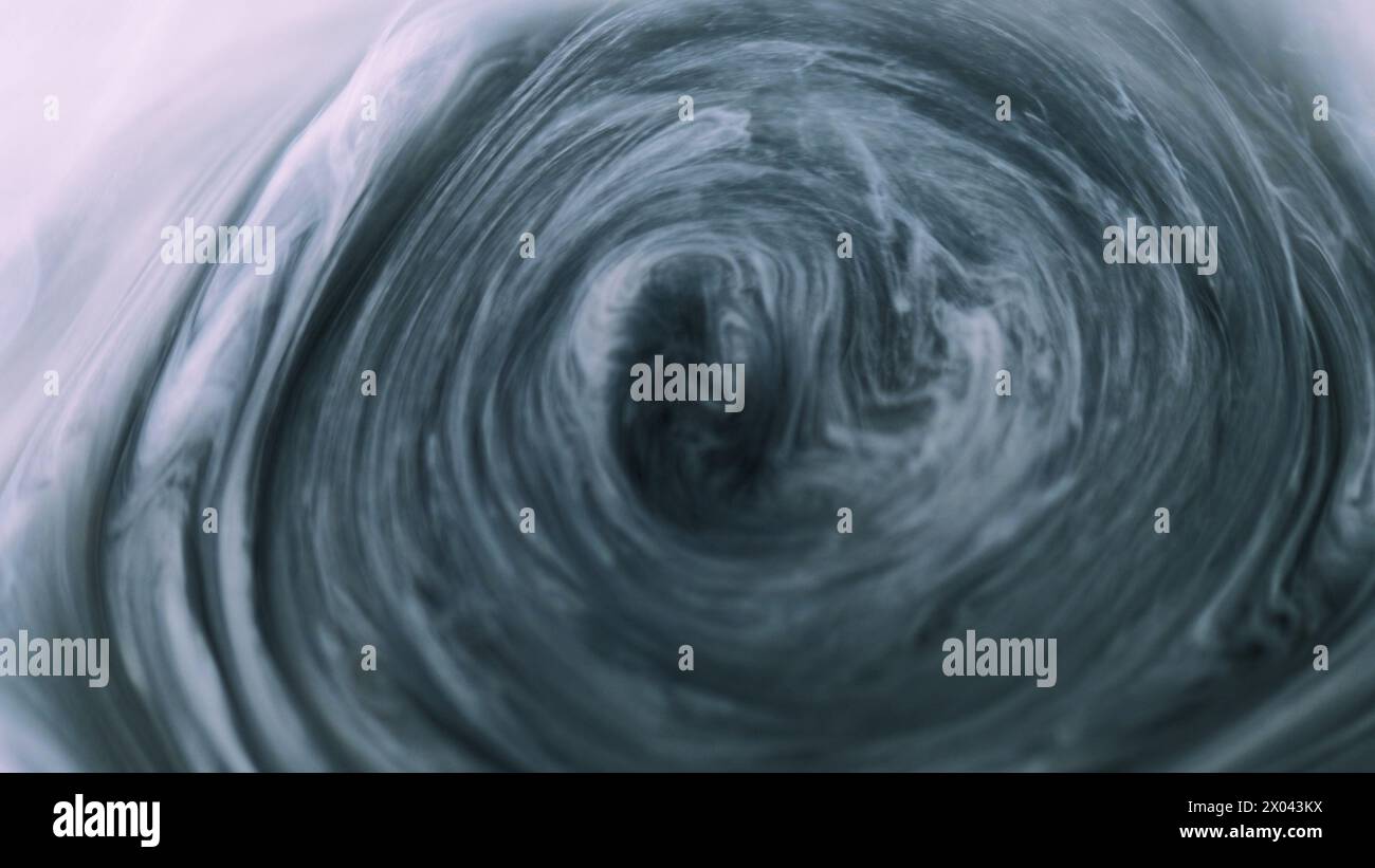 Smoke vortex. Underwater paint. Defocused white black gray haze cloud ink water mix spiral ...