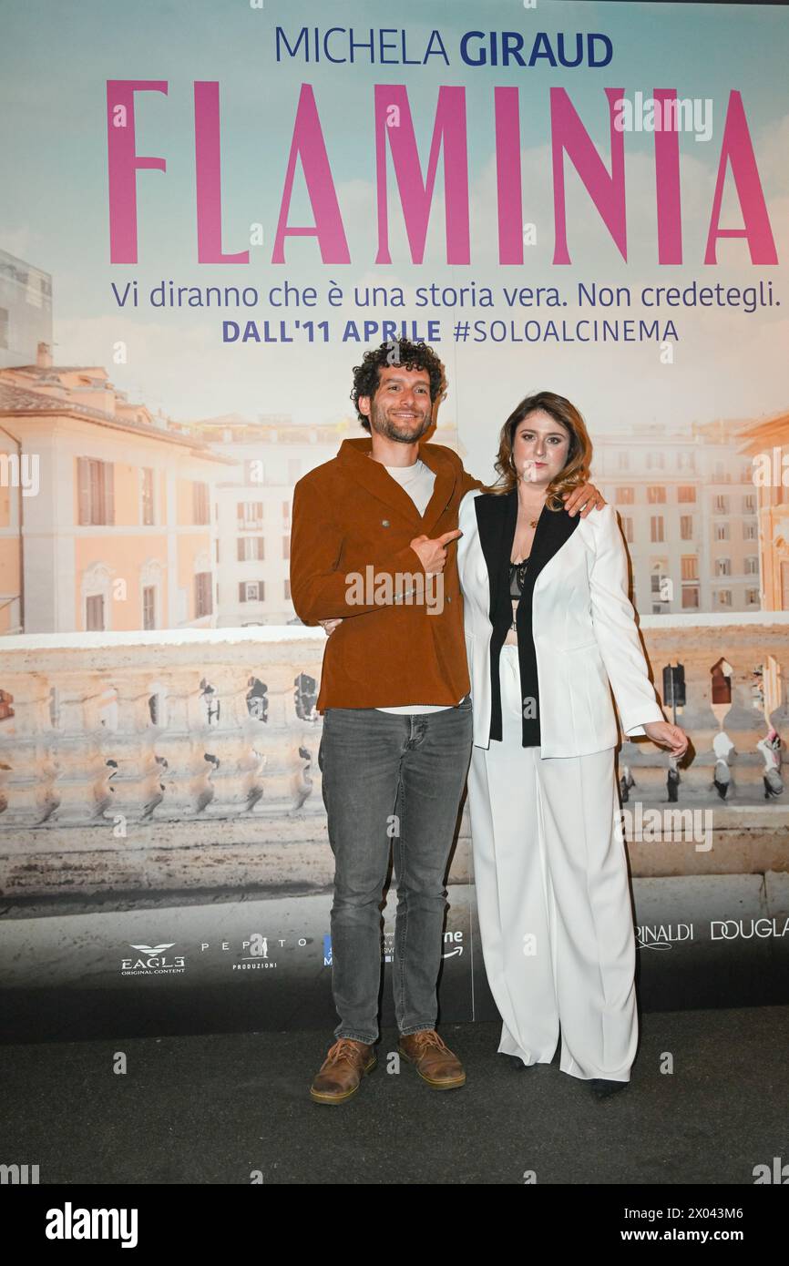 Milan, Italy. 09th Apr, 2024. Milan. Photocall of the film "Flaminia ...