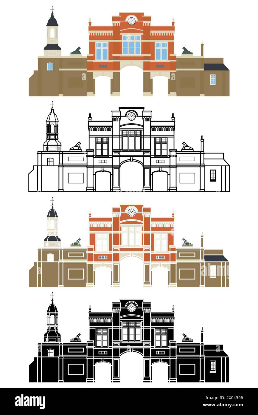 Royal arsenal london gate Stock Vector Images - Alamy